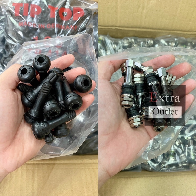 1PC Stainless Steel Valve TR-414 Sport Rim Valve / Rubber Valve ...