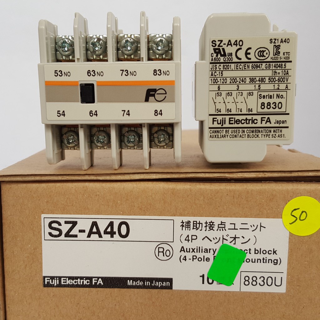 FUJI Auxiliary Contact SZ-A11 SZ-A20 SZ-A02 SZ-A22 SZ-A31 SZ-A40 SZ-AS1 | Shopee Malaysia