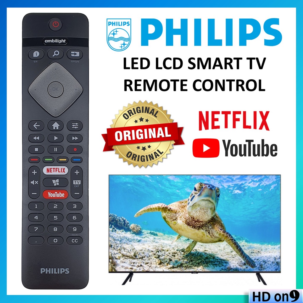 *ORIGINAL* PHILIPS Smart TV Netflix YouTube Original Remote Control (GR ...