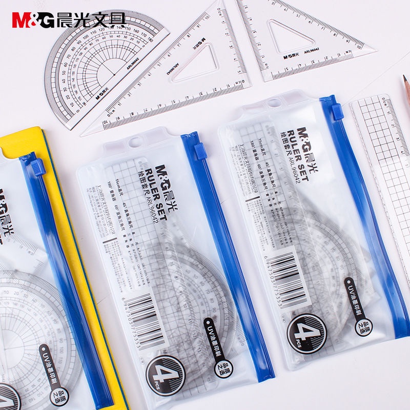 Ruler Set Drafting Set Student Supplies Straightedge Protractor Set ...