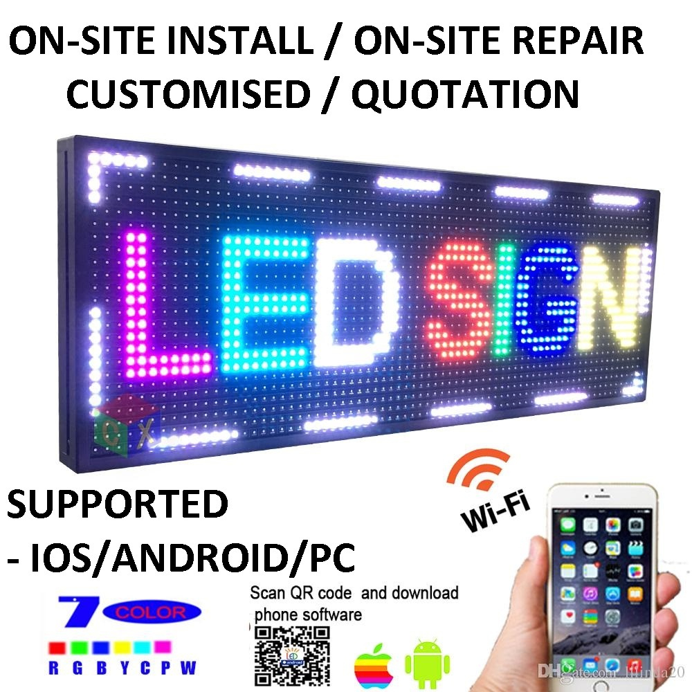 LED Display Signboard Running Message Display Signboard | Indoor ...