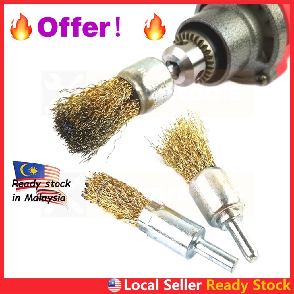 COPPER BRUSH SMALL Copper Wire Brush Grinding Head Rotary Drill Die ...
