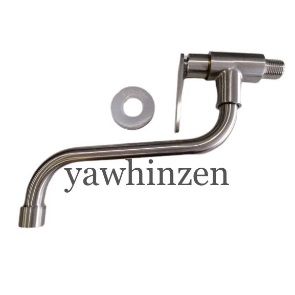 TWINS TS-3033 SUS304 STAINLESS STEEL WALL MOUNTED LONG BIB TAP / WUDUK ...