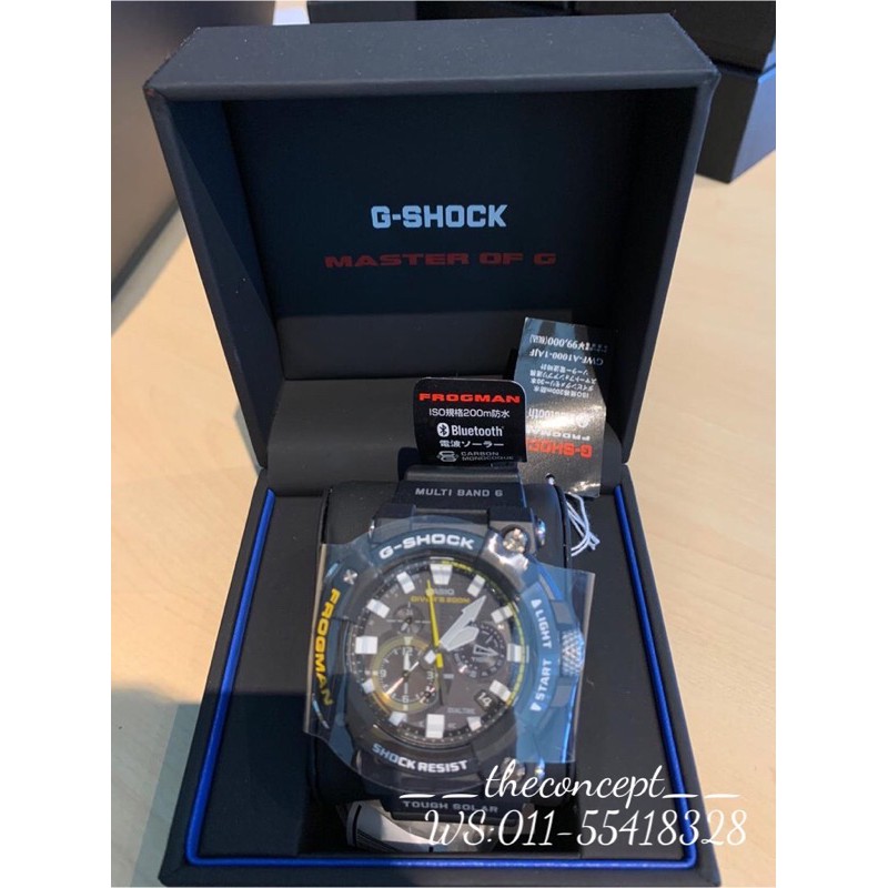 🔥100% Original Japan Set 🇯🇵 Casio G-Shock Frogman Analog GWF-A1000-1AJF ...