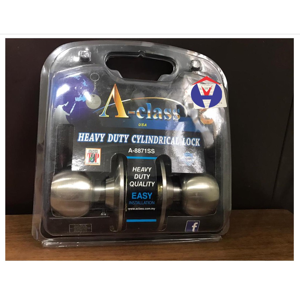 HEAVY DUTY CLYLINDRICAL LOCK A8871-SS ( STAINLESS STEEL) | Shopee Malaysia