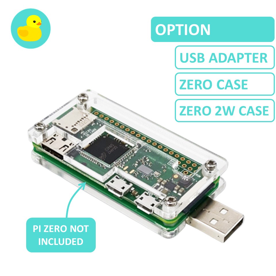 Raspberry Pi Zero W WH USB Adapter Board Bad USB Converter With Casing ...
