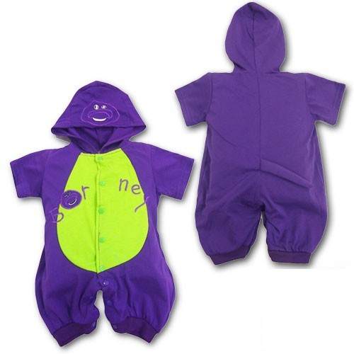 Purple Barney Baby Romper Costume Jumpsuit Cosplay 紫色班尼宝宝连体衣 | Shopee ...