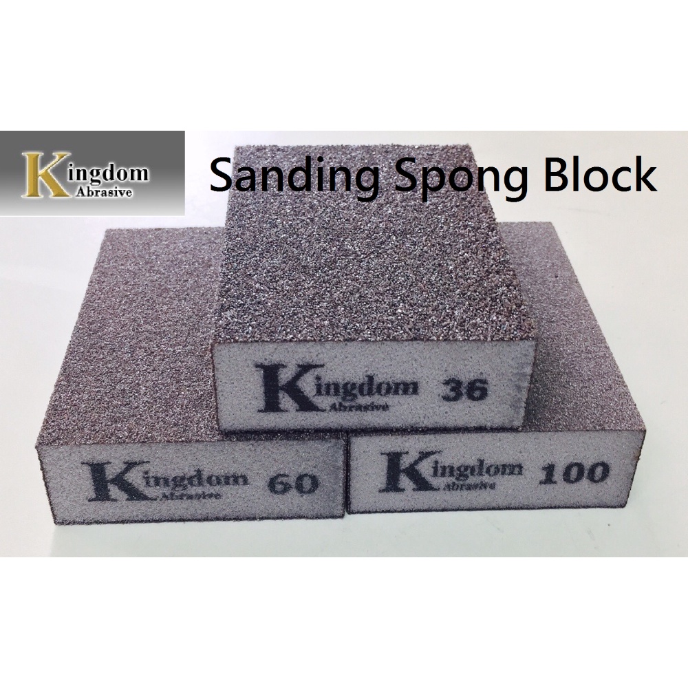 50pcs Kingdom Sanding Block Sponge Multiple Grit Heavy Duty Polishing ...