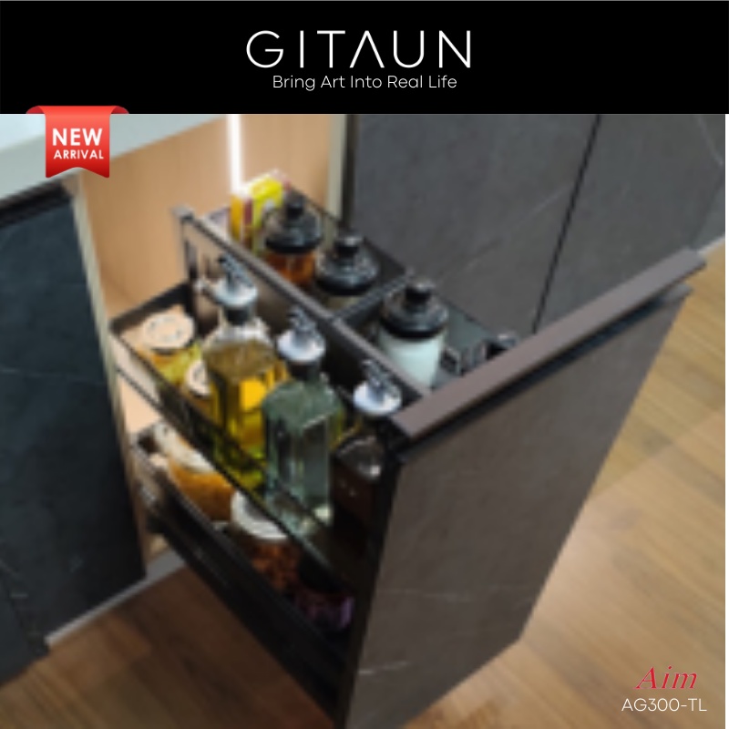 [AIM] Aluminium Pull Out Sauce Rack / Pull Out Basket / Kitchen Drawer ...