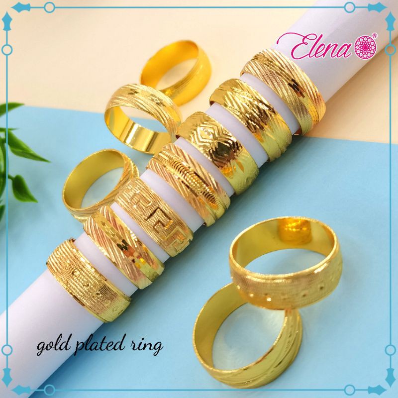Elena Emas Korea Emas Sadur Cincin Dewasa ER223/ER224/ER225/ER226/ER227 ...