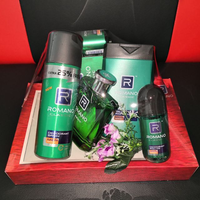 Perfume Romano Classic Set Gift Hantaran Perfume Hadiah kahwin surprise ...