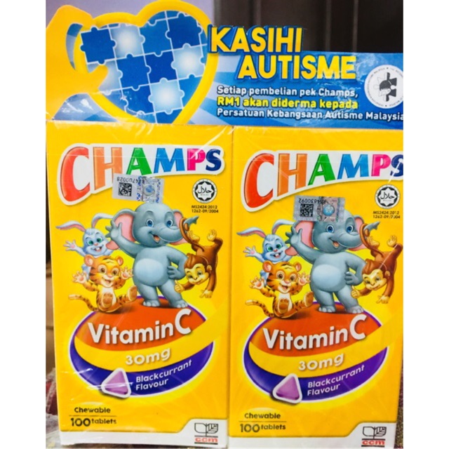 Champs C 30mg Blackcurrant 2 x 100's (Twinpack) | Shopee Malaysia