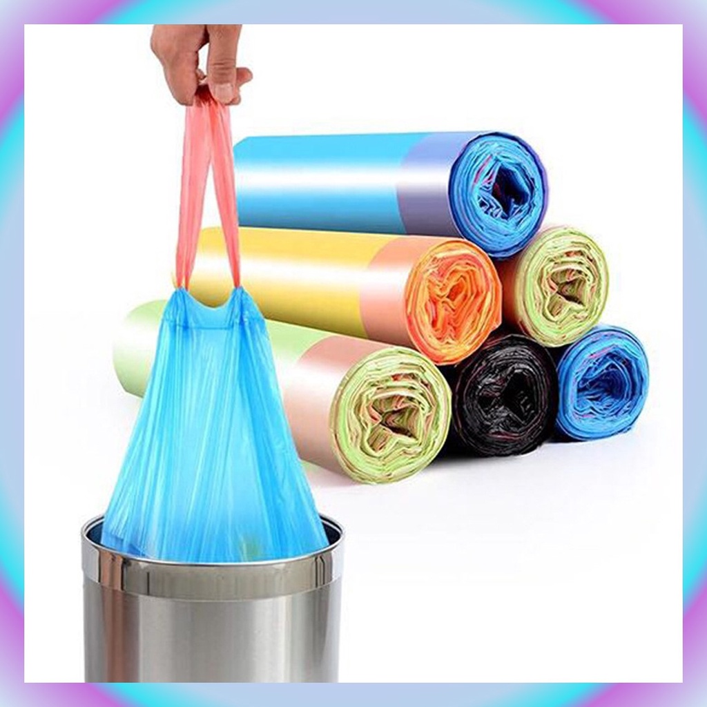 Plastik Sampah Garbage Bag Rubbish Bag with Rope Office Cleaning Trash ...