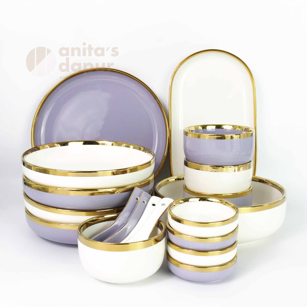 Pinggan, Mangkuk dan Sudu Premium Putih/Premium White Plate, Bowl and ...