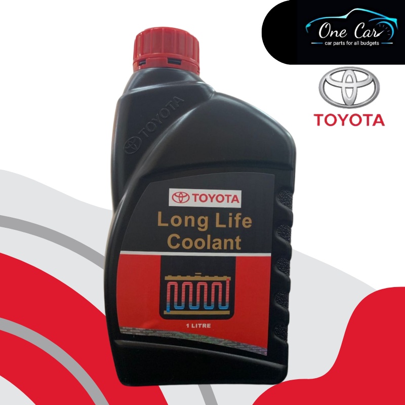Toyota Genuine Radiator Long Life Coolant (1L) -Red Colour & Pink Colour (Newest Packing ...