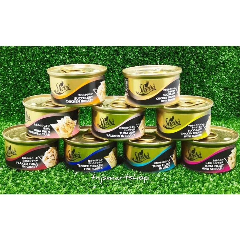 Sheba Cat Canned Wet Food 85g | Makanan Basah Untuk Kucing | Shopee ...