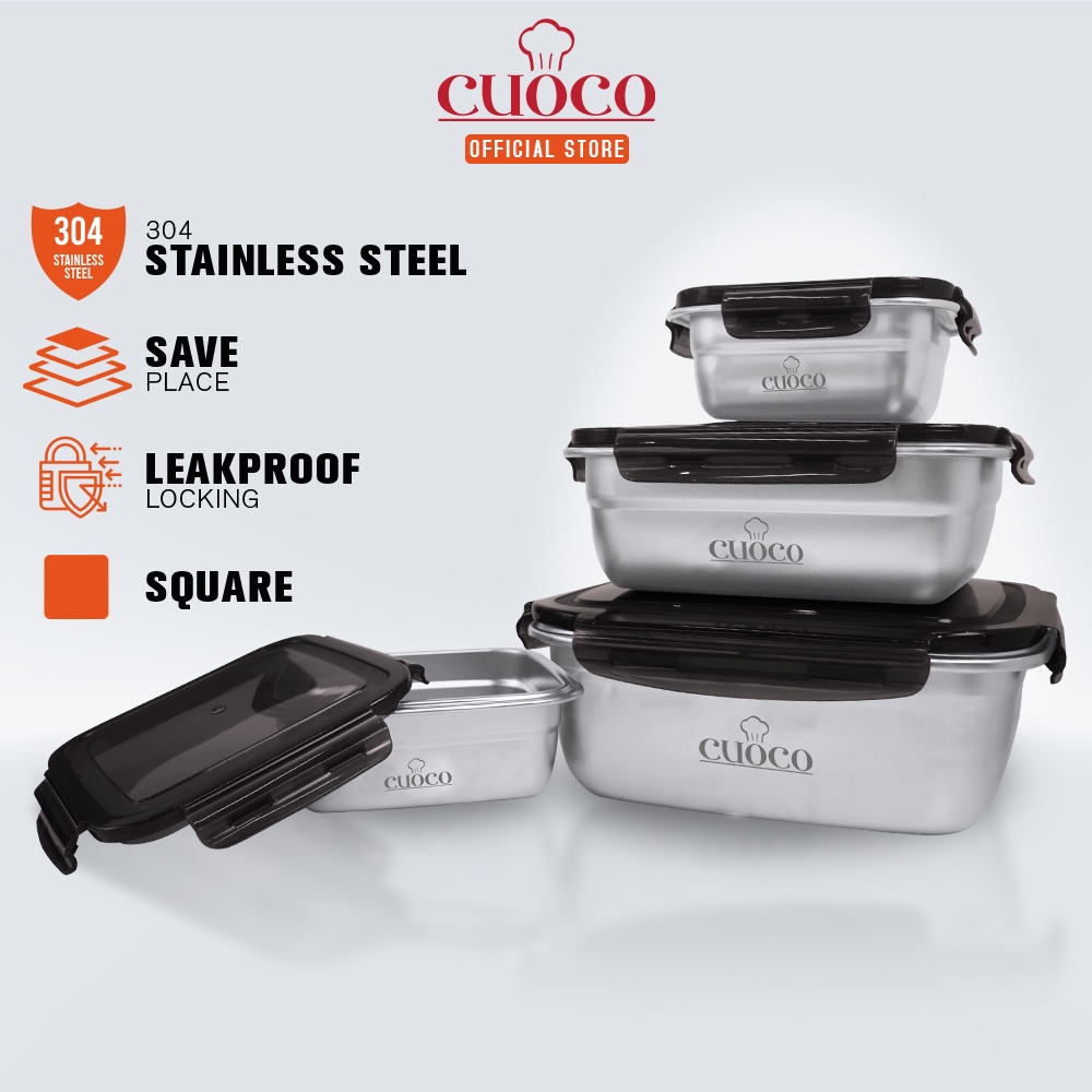 Cuoco 304 Stainless Steel Container FG058S | Shopee Malaysia