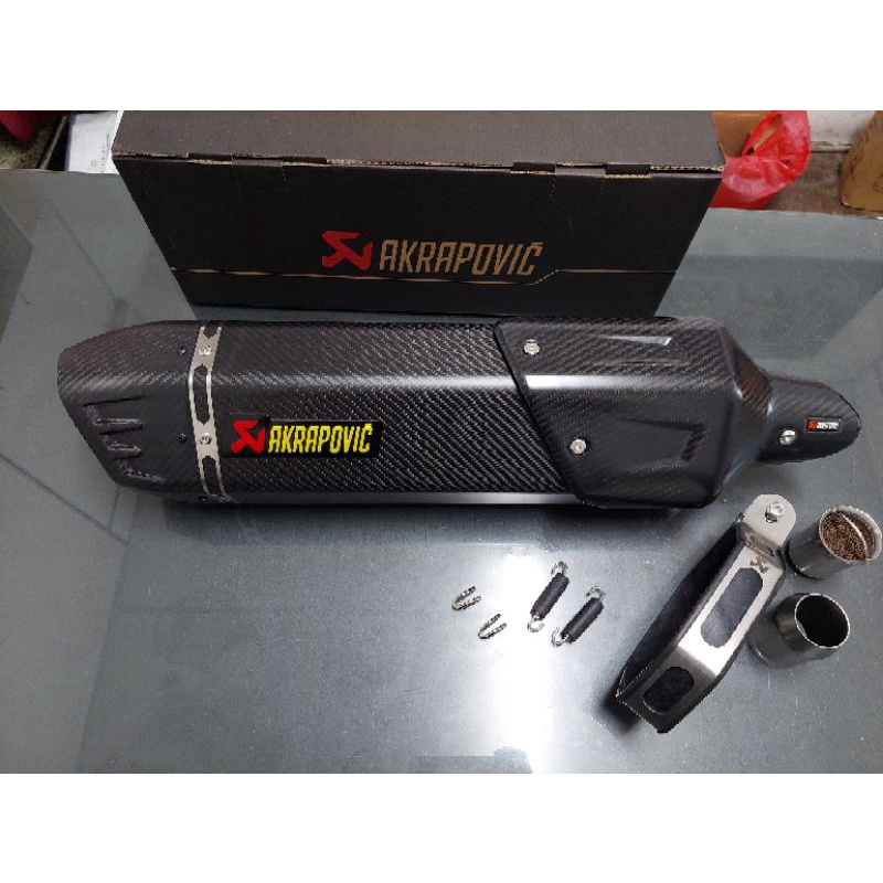 akrapovic fully carbon fiber ekzos exhaust | Shopee Malaysia