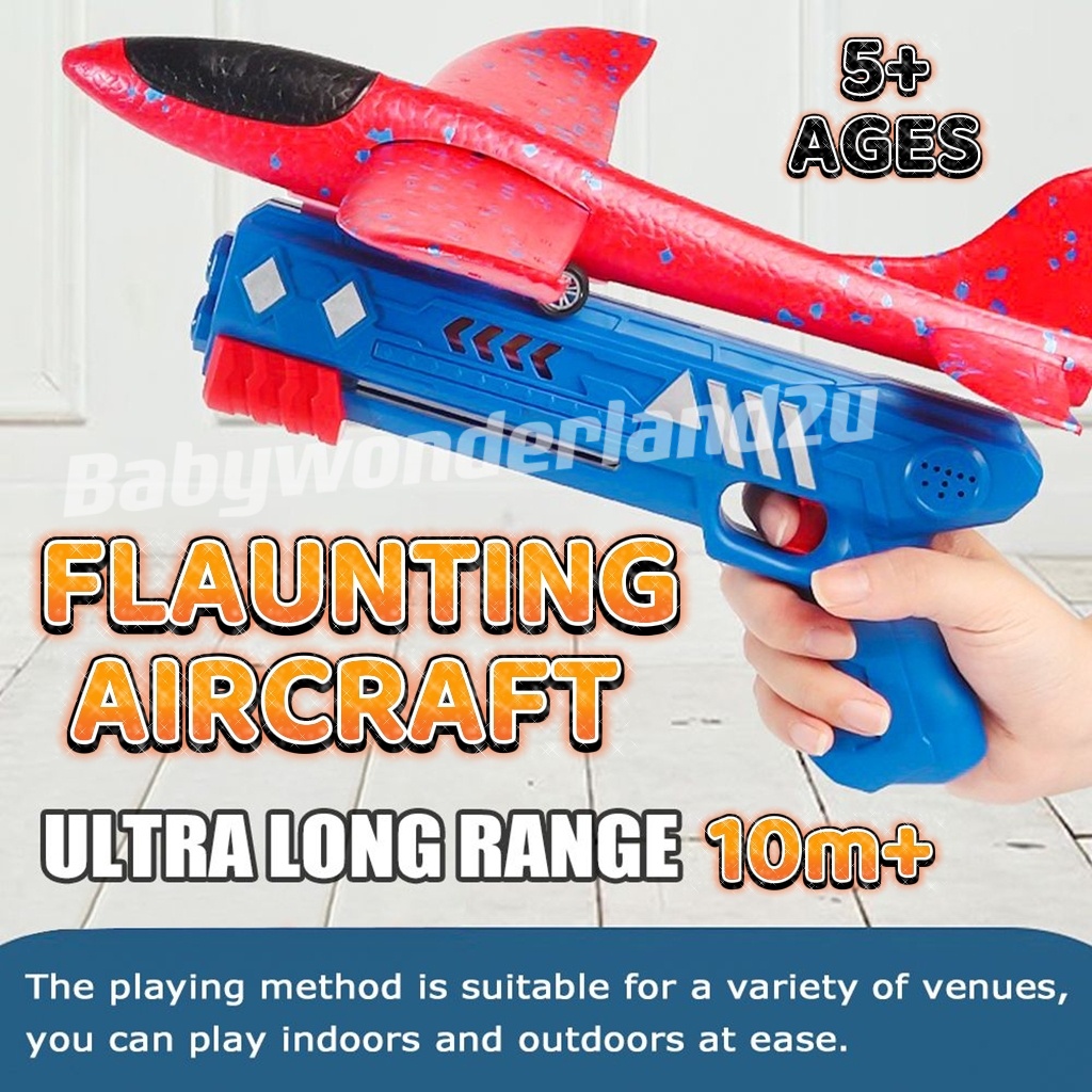 Kids Toys Flaunting Aircraft Glider Foam Airplane Toy Plane Launcher ...
