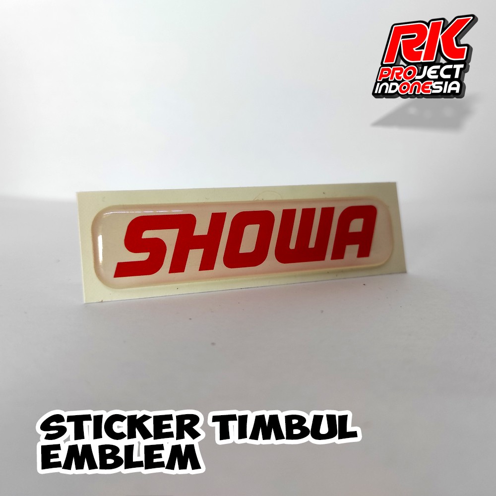 Showa Sticker Embossed Flexible Resin Emblem | Shopee Malaysia