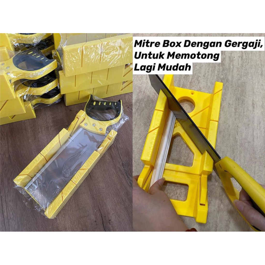 Mitre Box & Gergaji Set. | Shopee Malaysia