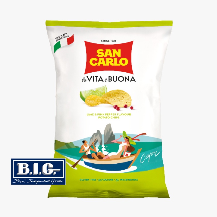San Carlo Lime Potato Chips 150g | Shopee Malaysia