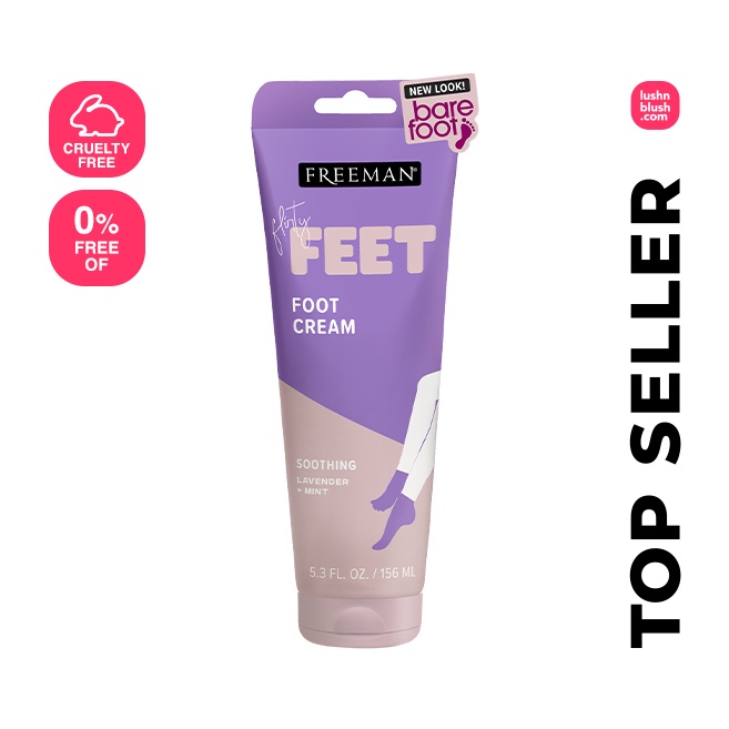 Freeman Flirty Feet Lavender and Mint Soothing Foot Cream 156ml (Expiry ...