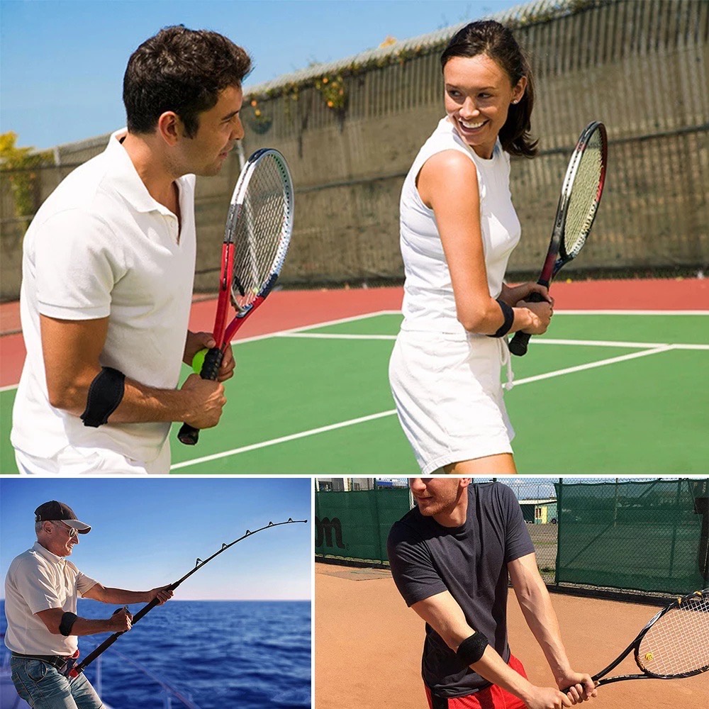Adjustable Elastic Compression Tennis Elbow Brace (1's) | Shopee Malaysia