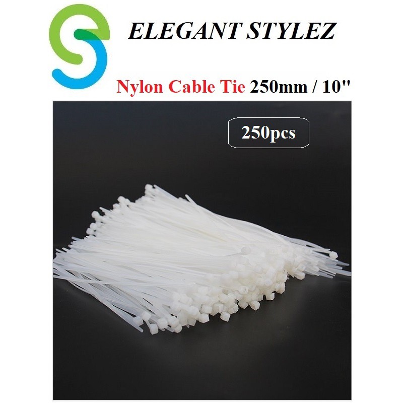 Nylon Cable Tie 250mm/10" (250pcs/pkt) | Shopee Malaysia