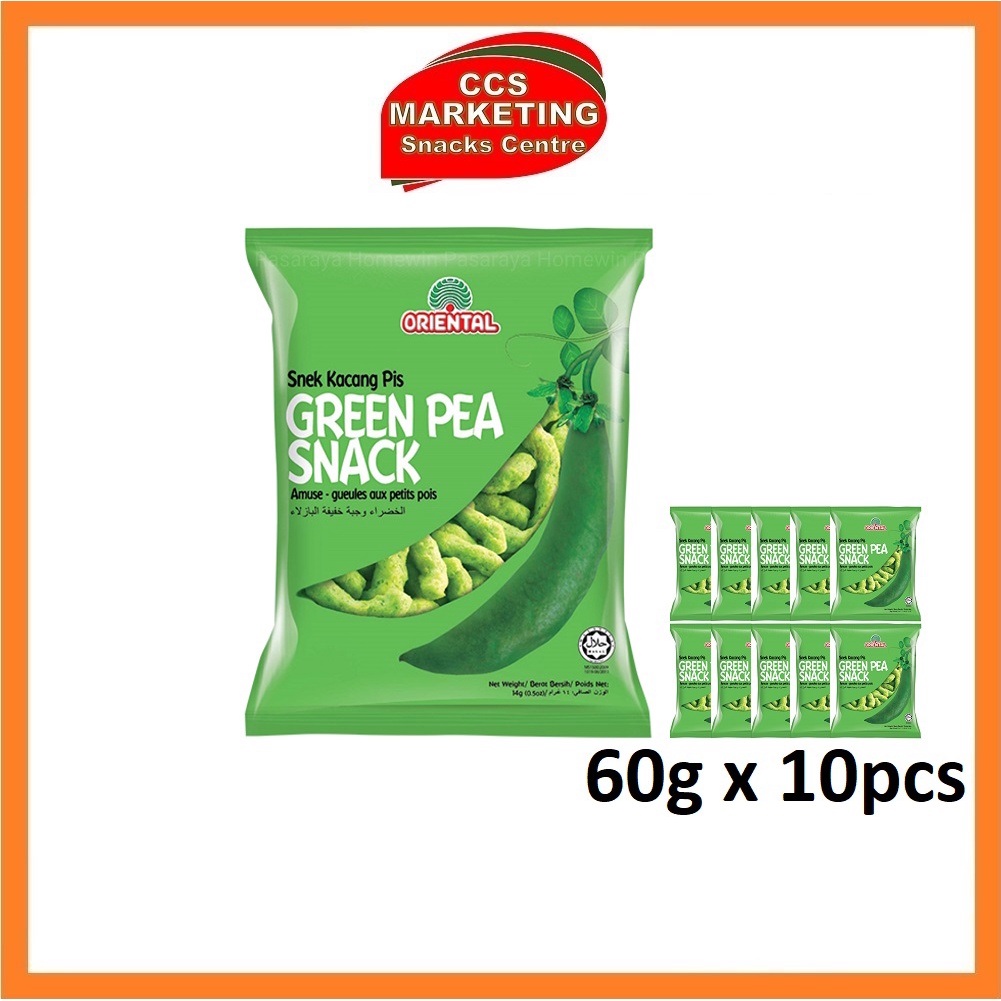 CCS Oriental Green Pea Snack ( 60g x 10pcs ) | Shopee Malaysia