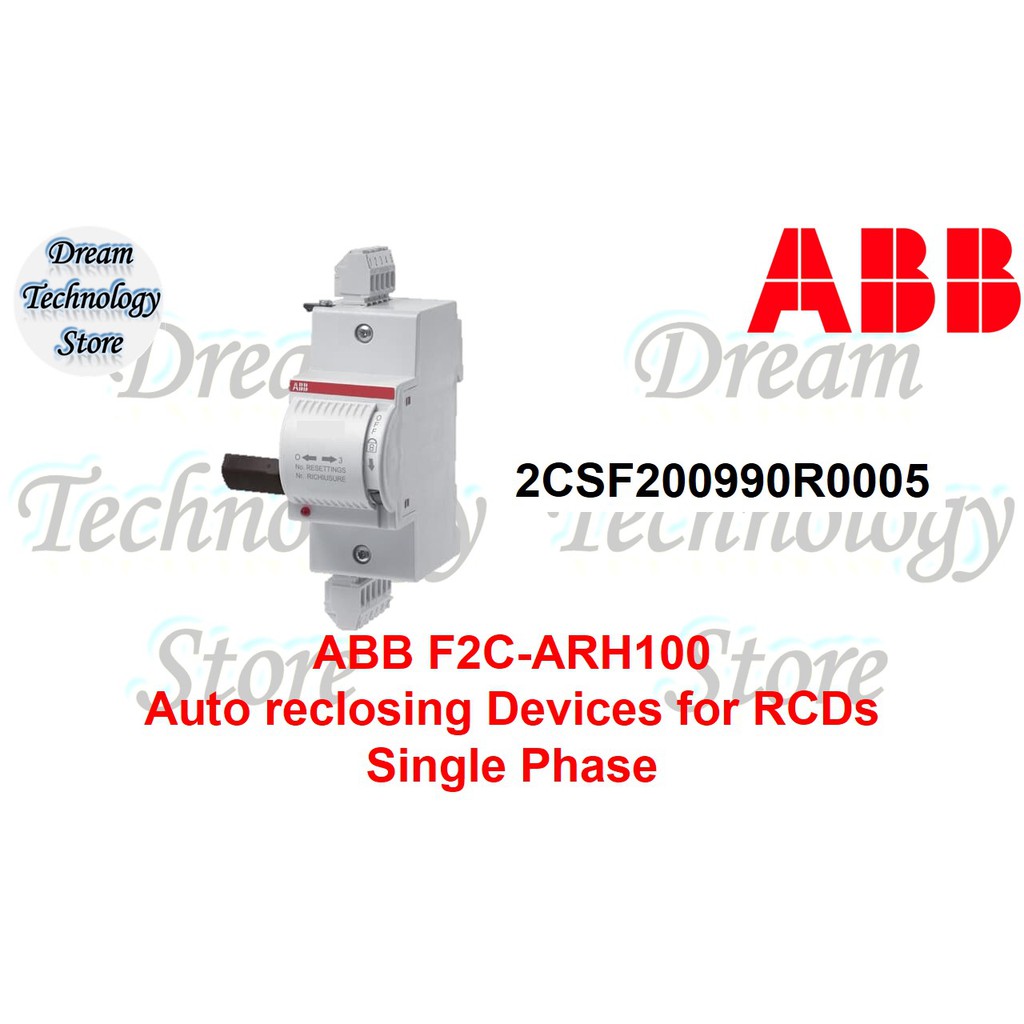 ABB F2C-ARH100 Auto Recloser Devices for RCDs Single Phase ...