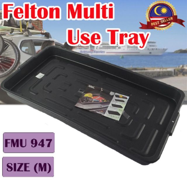 FELTON Multi Use Car Boot Tray Plastic Multipurpose Wet Dry FMU947 (M ...