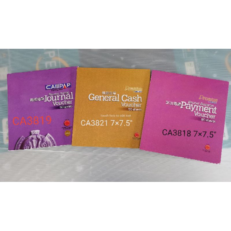 CA3819/CA3821/CA3818 50's 60g Campap Voucher / Baucar | Shopee Malaysia