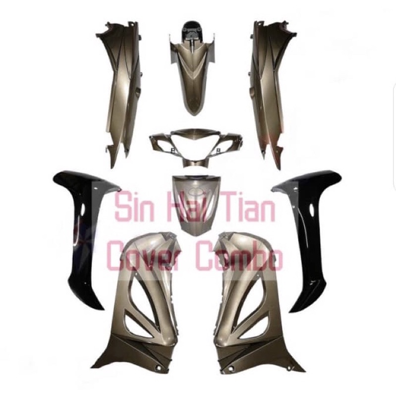 Modenas CT100/CT110 Cover Sets Complete Sets (MSEKI)Yellow Green Red ...