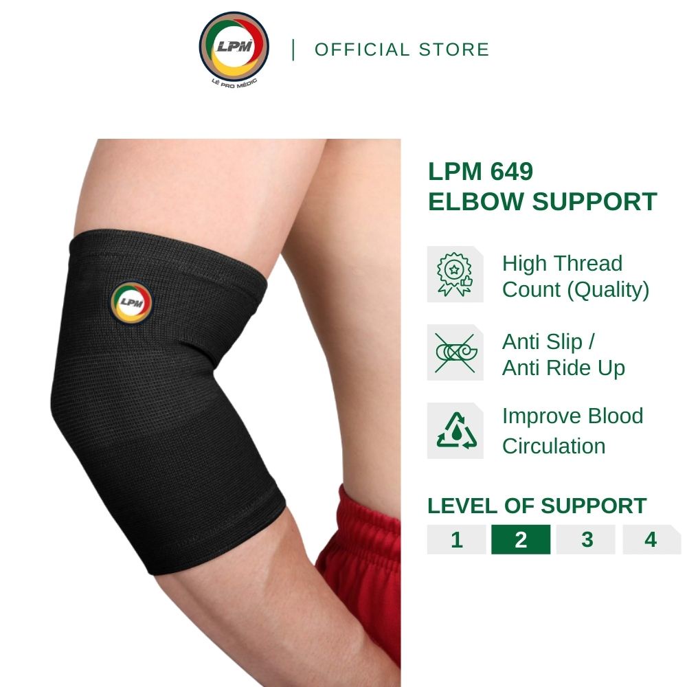 LPM Elbow Guard 649 Elastic Elbow Support Lightweight Durable Elbow ...