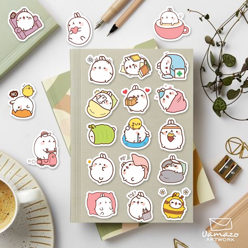 Tumblr Sticker / Molang / Sticker Pack / Cute Sticker / Aesthetic ...