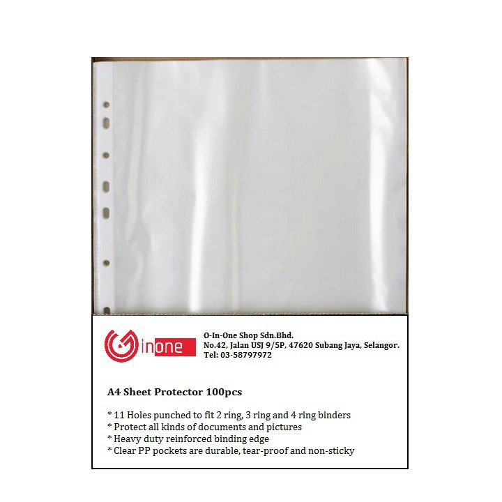 A4 Sheet Protector 100 pcs | Shopee Malaysia