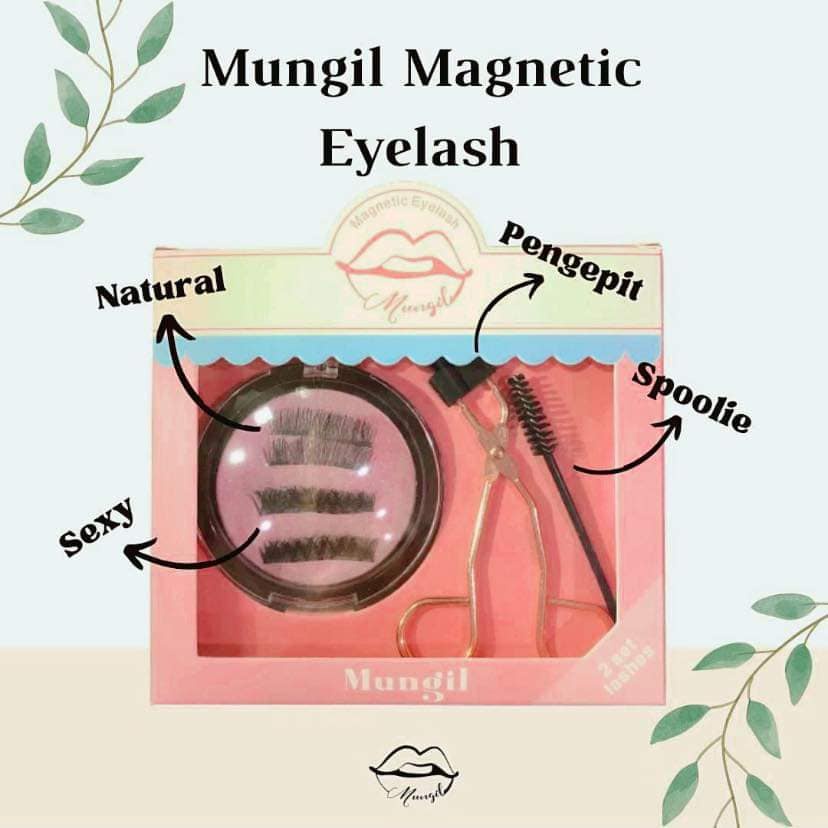 MUNGIL MAGNETIC EYELASH/ EYELASH MUNGIL / BULU MATA MUNGIL | Shopee ...
