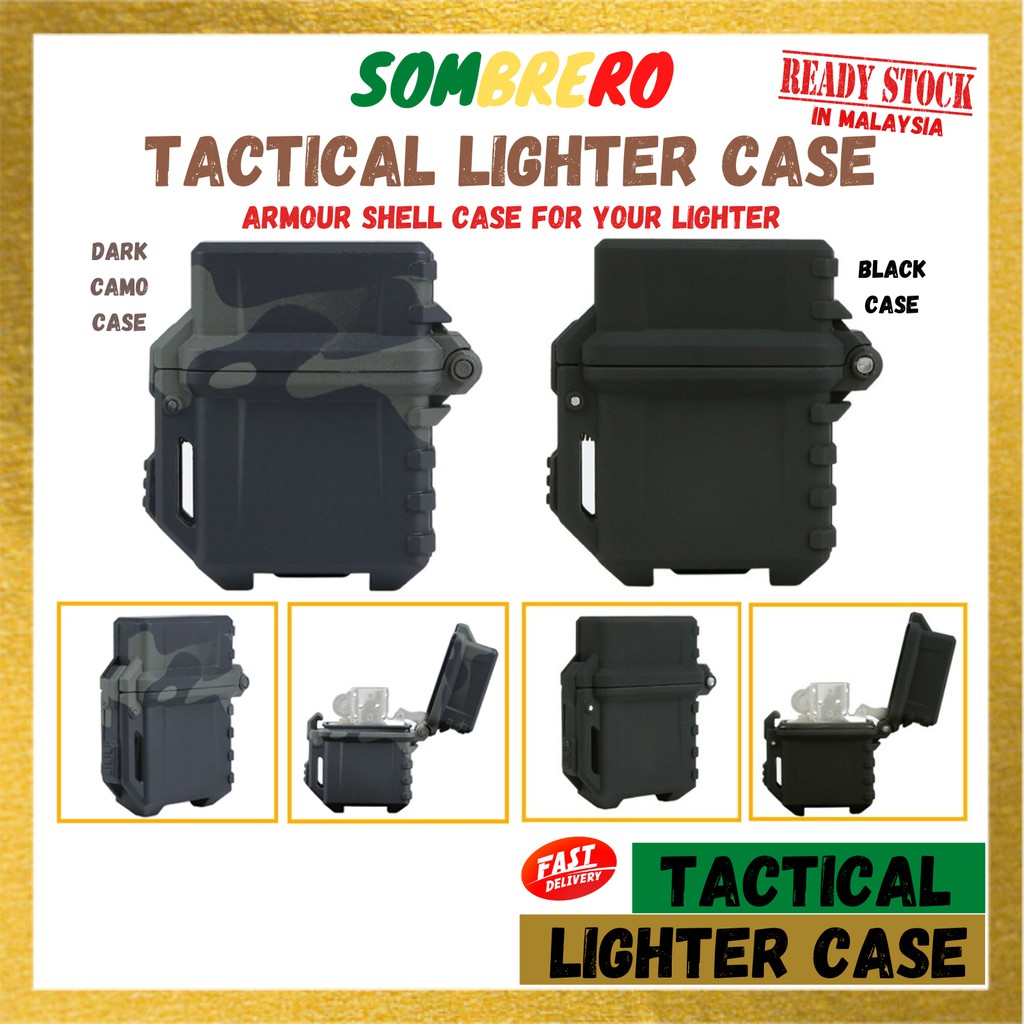 Tactical Lighter Case Shell Armour Holder for Zippo & Oil Lighters ...