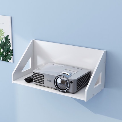 Living room wall hanging shelf triangle shape rack phone charging ...