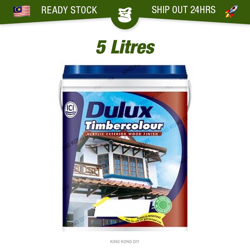 🔥READY STOCK🔥 5L ICI DULUX Timbercolour Timber Colour Acrylic Wood ...