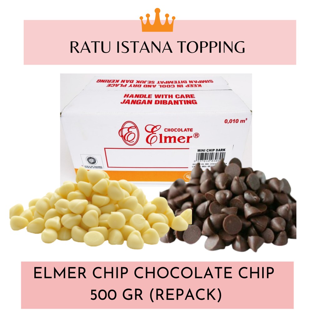 Chocochips DARK ELMER 500 GR CHOCOLATE CHIP CONE CONE CHOCOLATE CHIPS ...