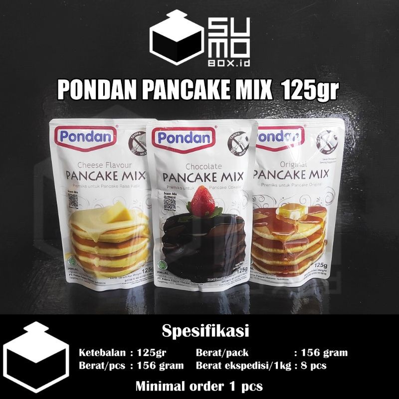 Pondan Pancakes Original Chocolate Cheese 125gr / Instant Pancake Cake ...
