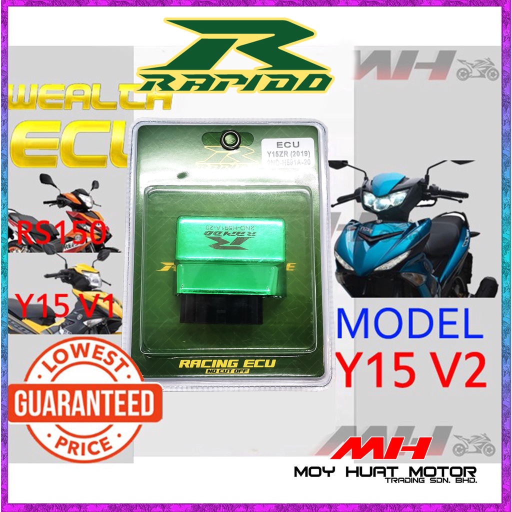 100% Original ECU RAPIDO RACING ECU Y15ZR V1 / Y15ZR V2 / HONDA RS150 ...