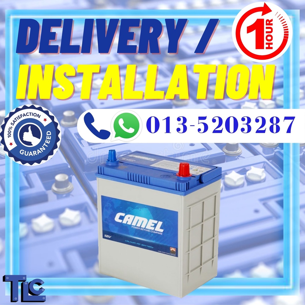 [CAR BATTERY] CAMEL STANDARD 40B19L (NS40ZL) MAINTENANCE FREE BATTERY ...