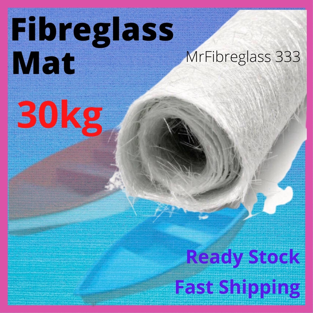 Fibreglass Mat / Kain Fiber Bot / Mat Fibre - 30kg -1 roll | Shopee ...