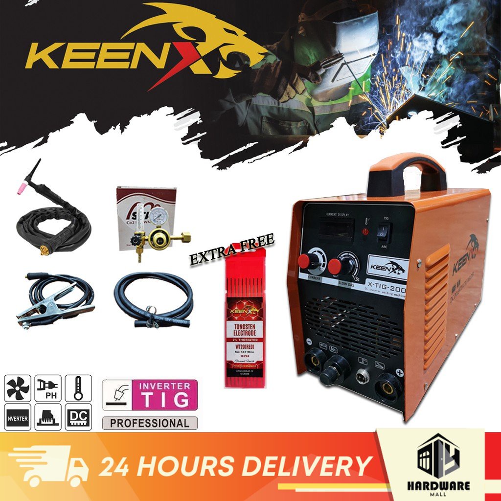[5 in 1] KEEN-X X-TIG-200 TIG Light Duty Industrial Maintanance ...