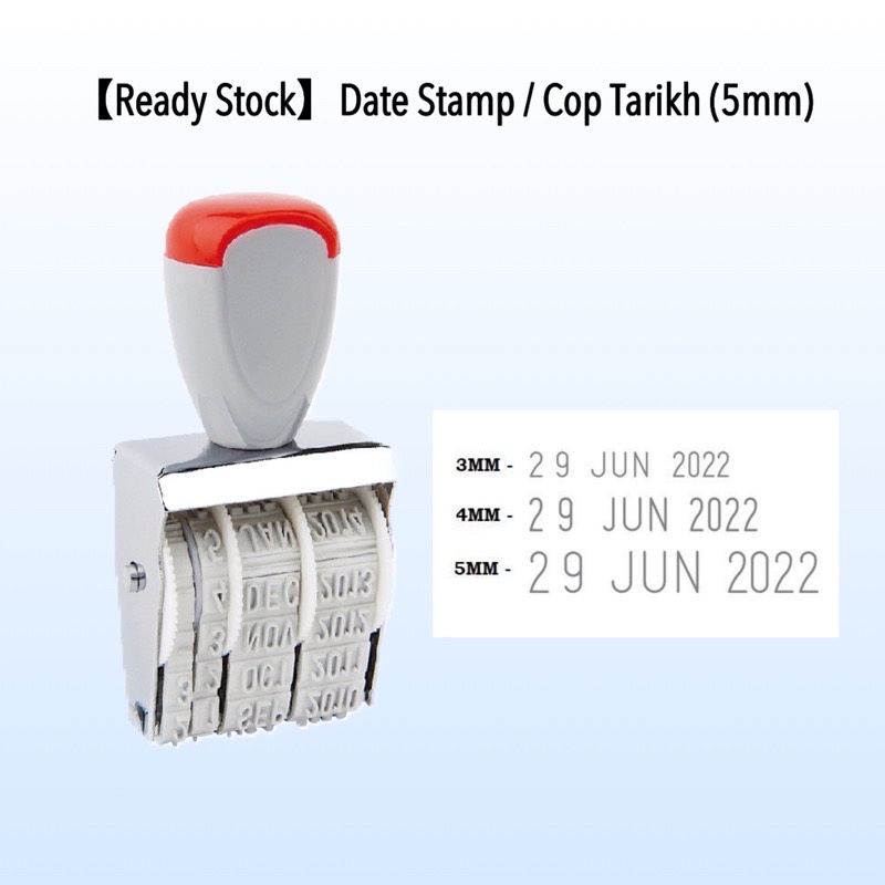 【Ready Stock】Date Stamp / Cop Tarikh (5mm) - YT300 | Shopee Malaysia