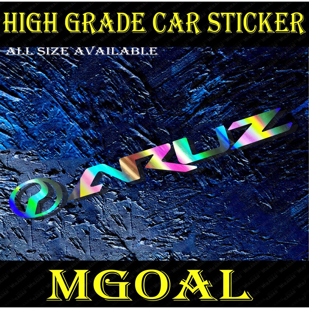 [Ready Stock]Laser Perodua Aruz logo high grade car sticker | Shopee ...