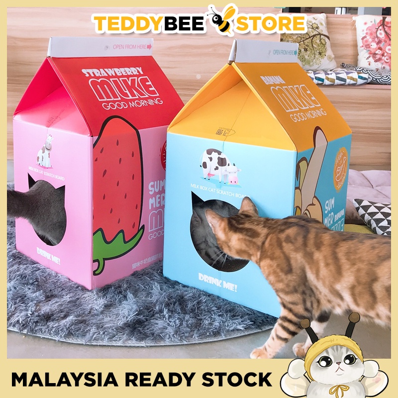 Milk Design Cat Scratcher Cat Bed Cat Scratching Corrugated Board ...